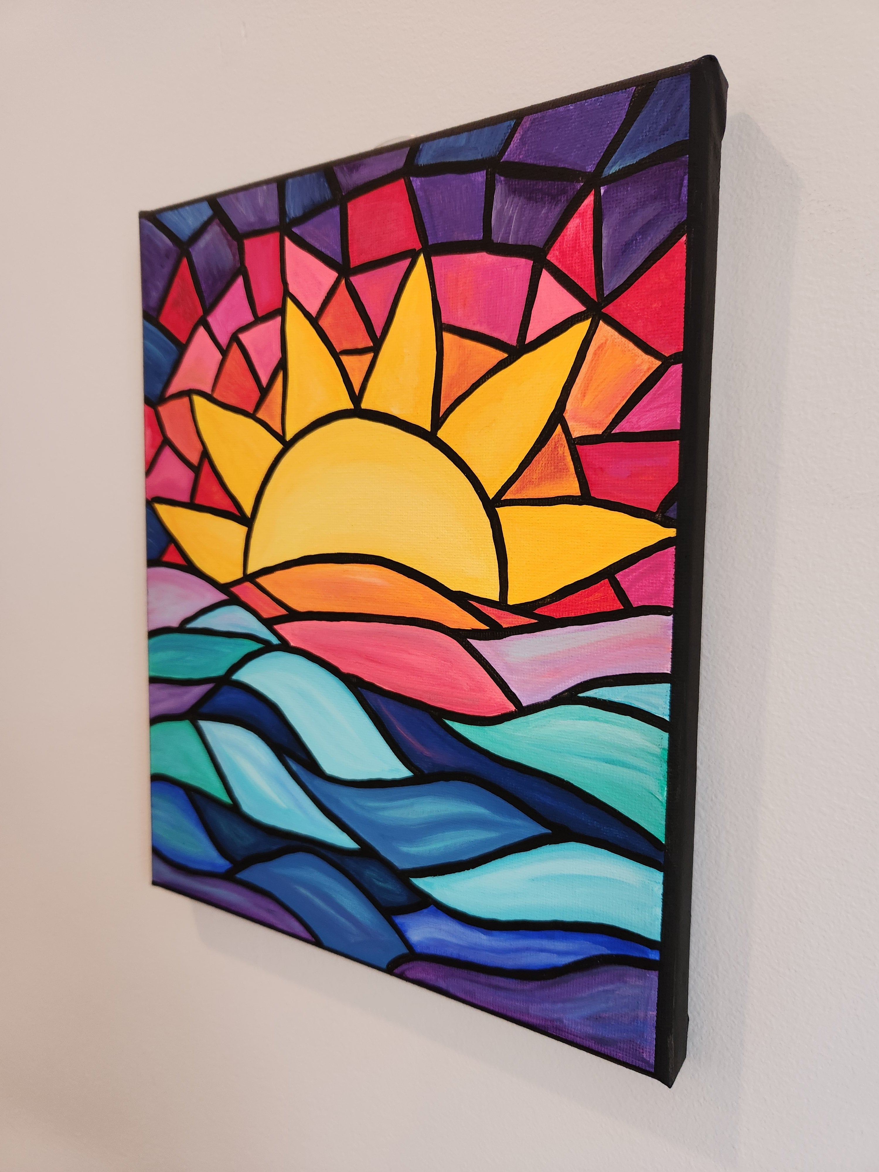 Sunset - Stained Glass Effect - Paint Class | Crystallize with Kate